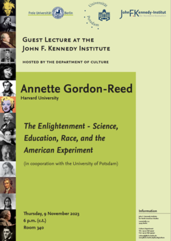 Guest Lecture by Annette Gordon-Reed (Harvard): "The Enlightenment ...