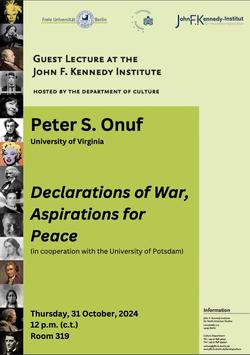 Guest Lecture by Peter S. Onuf (University of Virginia): "Declarations ...